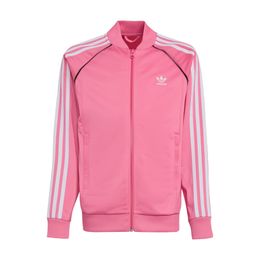 adidas originals Sweatjacke 'Adicolor' Jungen Gr&ouml;&szlig;e 146 altrosa / schwarz / wei&szlig;