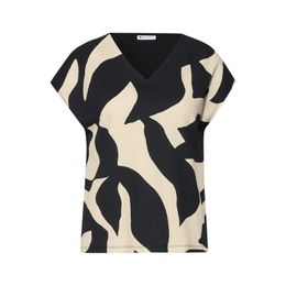 Street One T-Shirt Damen Gr&ouml;&szlig;e S beige / schwarz