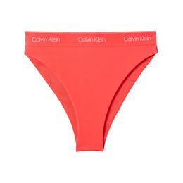 Calvin Klein Swimwear Bikinihose Damen Gr&ouml;&szlig;e XXL orange / wei&szlig;