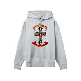 F4NT4STIC Sweatshirt 'Guns 'n' Roses Appetite For Destruction' Damen Gr&ouml;&szlig;e M gelb / graumeliert / lila / rot