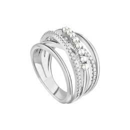 Nana Kay Ring Damen Gr&ouml;&szlig;e 54 silber / perlwei&szlig;