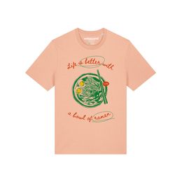 Watapparel T-Shirt 'Life Is Better With Ramen' Herren Gr&ouml;&szlig;e XXXL gelb / gr&uuml;n / orange / apricot