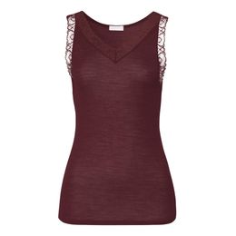 Hanro Tr&auml;gertop ' Woolen Lace ' Damen Gr&ouml;&szlig;e L braun