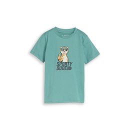 Tom Tailor T-Shirt Jungen Gr&ouml;&szlig;e 116 t&uuml;rkis / gelb / schwarz
