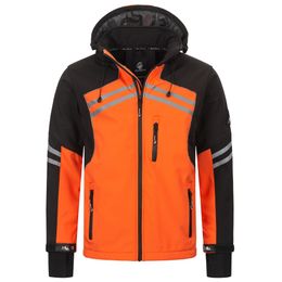 Rock Creek Funktionsjacke Herren Gr&ouml;&szlig;e M grau / orange / schwarz