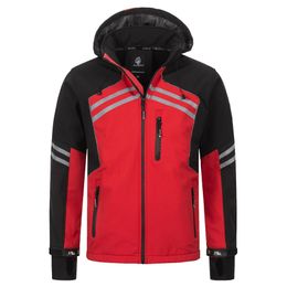 Rock Creek Funktionsjacke Herren Gr&ouml;&szlig;e XXL grau / rot / schwarz