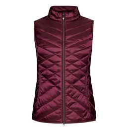 Betty Barclay Steppweste mit Rei&szlig;verschluss Damen Gr&ouml;&szlig;e XXXL aubergine
