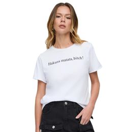No Matter What T-Shirt Damen Gr&ouml;&szlig;e XS schwarz / wei&szlig;