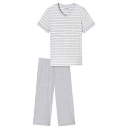 Schiesser Pyjama 'Casual Essentials' Damen Gr&ouml;&szlig;e M grau Winterkleid
