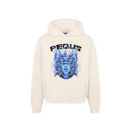 PEQUS Sweatshirt 'Medusa' Herren Gr&ouml;&szlig;e XS creme / blau / schwarz