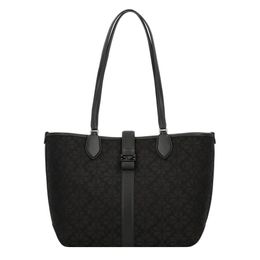 Kate Spade Shopper 'Spade Flower Jacquard Medium Open Tote' Damen Gr&ouml;&szlig;e One Size anthrazit / schwarz