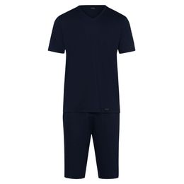 Hanro Pyjama kurz 'Night Selection' Herren Gr&ouml;&szlig;e XL dunkelblau