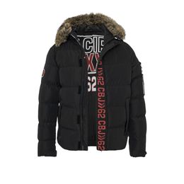 Cipo & Baxx Cipo & Baxx Winterjacke 'CM227 ', wetterfestes Obermaterial, hoher Kragen Herren Gr&ouml;&szlig;e S schwarz
