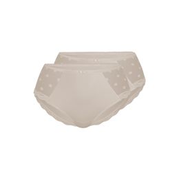 Sassa Mode sassa Panty 'DOTTED' Damen Gr&ouml;&szlig;e XL beige