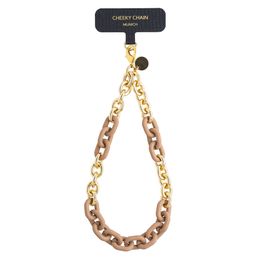 Cheeky Chain Munich Handyanh&auml;nger 'Lio' Herren Gr&ouml;&szlig;e One Size dunkelbeige / gold