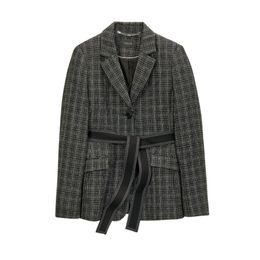 Madeleine Mode Madeleine Blazer Damen Gr&ouml;&szlig;e 38 grau / schwarz