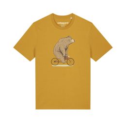 Watapparel T-Shirt ' Fahrradb&auml;r ' Herren Gr&ouml;&szlig;e XL ocker / mischfarben
