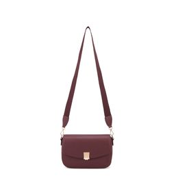 David Jones Schultertasche Damen Gr&ouml;&szlig;e One Size gold / bordeaux