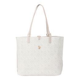 U.S. Polo Assn. Shopper 'Malibu' Damen Gr&ouml;&szlig;e One Size cappuccino / wei&szlig;