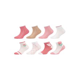 Camano Socken M&auml;dchen Gr&ouml;&szlig;e 35/38 camel / gr&uuml;n / rosa / magenta / wei&szlig;