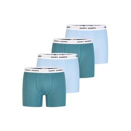 Happy Shorts Boxer ' Jersey ' Herren Gr&ouml;&szlig;e XL t&uuml;rkis / hellblau