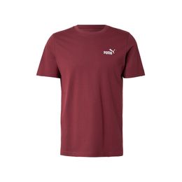 Puma T-Shirt 'ESS Small No. 1' Herren Gr&ouml;&szlig;e M bordeaux / offwhite