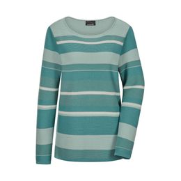GOLDNER Pullover Damen Gr&ouml;&szlig;e L/XL gr&uuml;n / pastellgr&uuml;n / wei&szlig;