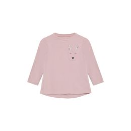s.Oliver Shirt M&auml;dchen Gr&ouml;&szlig;e 74 hellbeige / pink / rosa / schwarz