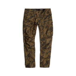 G-Star Raw G-star Cargo trousers - 'Zip 3D Regular Tapered Pants' Herren Gr&ouml;&szlig;e 27 braun / oliv / dunkelgr&uuml;n