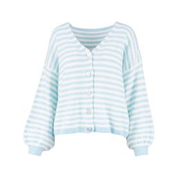 Seasons Of April Strickjacke 'Candy' Damen Gr&ouml;&szlig;e XS/XL hellblau / wei&szlig;