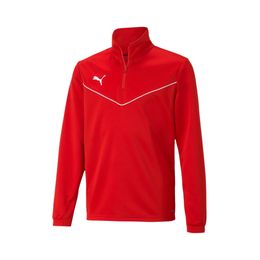 Puma Sportsweatshirt 'TeamRise' Jungen Gr&ouml;&szlig;e 164 rot / wei&szlig;