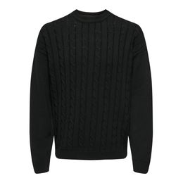 Only & Sons Only & Sons Pullover 'Lamard' Herren Gr&ouml;&szlig;e L schwarz