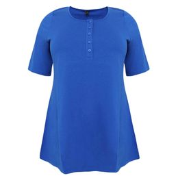 Yoek Tunika ' COTTON ' Damen Gr&ouml;&szlig;e XL/XXL blau