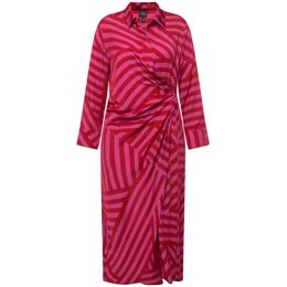 Ulla Popken Blusenkleid Damen Gr&ouml;&szlig;e 42/44 pink Winterkleid