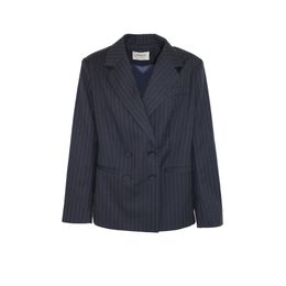 Honn&ecirc;te Atelier Blazer 'Lucien' Damen Gr&ouml;&szlig;e 34 navy / hellgrau