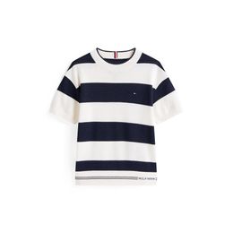 Tommy Hilfiger Shirt Jungen Gr&ouml;&szlig;e 116 dunkelblau / wei&szlig;