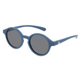 OKIDOKI SAMMY SUN LITTLE (3-5) | Kinder-Sonnenbrille | Fassung: Vollrand, Panto, Kunststoff, Blau Dunkel | Glasfarbe: Blau
