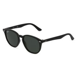 Ray Ban Junior Ray-Ban Junior RJ 9070S | Unisex-Sonnenbrille | Fassung: Vollrand, Quadratisch, Kunststoff, Schwarz | Glasfarbe: Gr&uuml;n