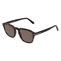 Tom Ford FT0931 AVERY | Herren-Sonnenbrille | Fassung: Vollrand, Panto, Acetat, Havanna Gl&auml;nzend | Glasfarbe: Braun