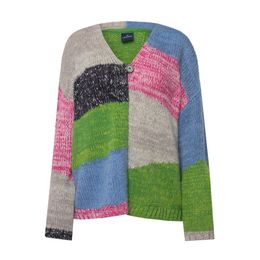 Lauras&oslash;n Strickjacke Damen Gr&ouml;&szlig;e L blau / graumeliert / grasgr&uuml;n / pinkmeliert