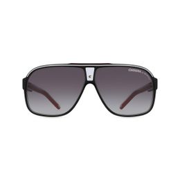 Carrera GRAND PRIX 2 | Herren-Sonnenbrille | Fassung: Vollrand, Quadratisch, Acetat, Schwarz Mehrfarbig | Glasfarbe: Grau Verlaufend