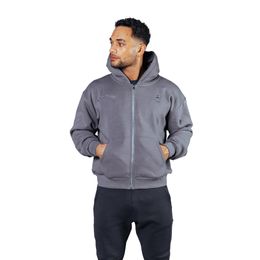 Lifters Sweatjacke 'Athletes Choice Zip Hoodie Unisex' Herren Gr&ouml;&szlig;e XXL hellgrau