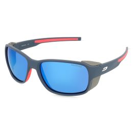 Julbo J54294 MONTEROSA 2 | Damen-Sonnenbrille | Fassung: Vollrand, Oval, Kunststoff, Blau Rose | Glasfarbe: Blau