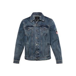 JP1880 &Uuml;bergangsjacke Herren Gr&ouml;&szlig;e 5XL blue denim