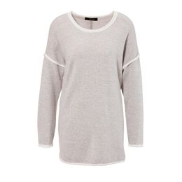 Aniston Casual Pullover Damen Gr&ouml;&szlig;e 4XL graumeliert / wei&szlig;