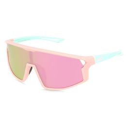 Uvex Sports S533076 skyryse jr. | Kinder-Sonnenbrille | Fassung: Vollrand, Monoscheibe, Kunststoff, Pink Gr&uuml;n | Glasfarbe: Pink Spiegel Pink