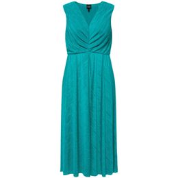 Ulla Popken Kleid Damen Gr&ouml;&szlig;e 56 petrol Winterkleid