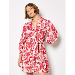 Apricot Painterly Sarasa Floral Mini Dress ' ' Damen Gr&ouml;&szlig;e 42 pink Winterkleid