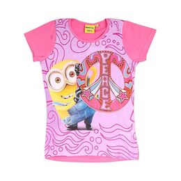 Minions Shirt 'Minions Jersey T-Shirt' M&auml;dchen Gr&ouml;&szlig;e 140 pink