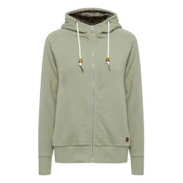 oxmo Sweatjacke 'ULLA' Damen Gr&ouml;&szlig;e XS braun / gr&uuml;n